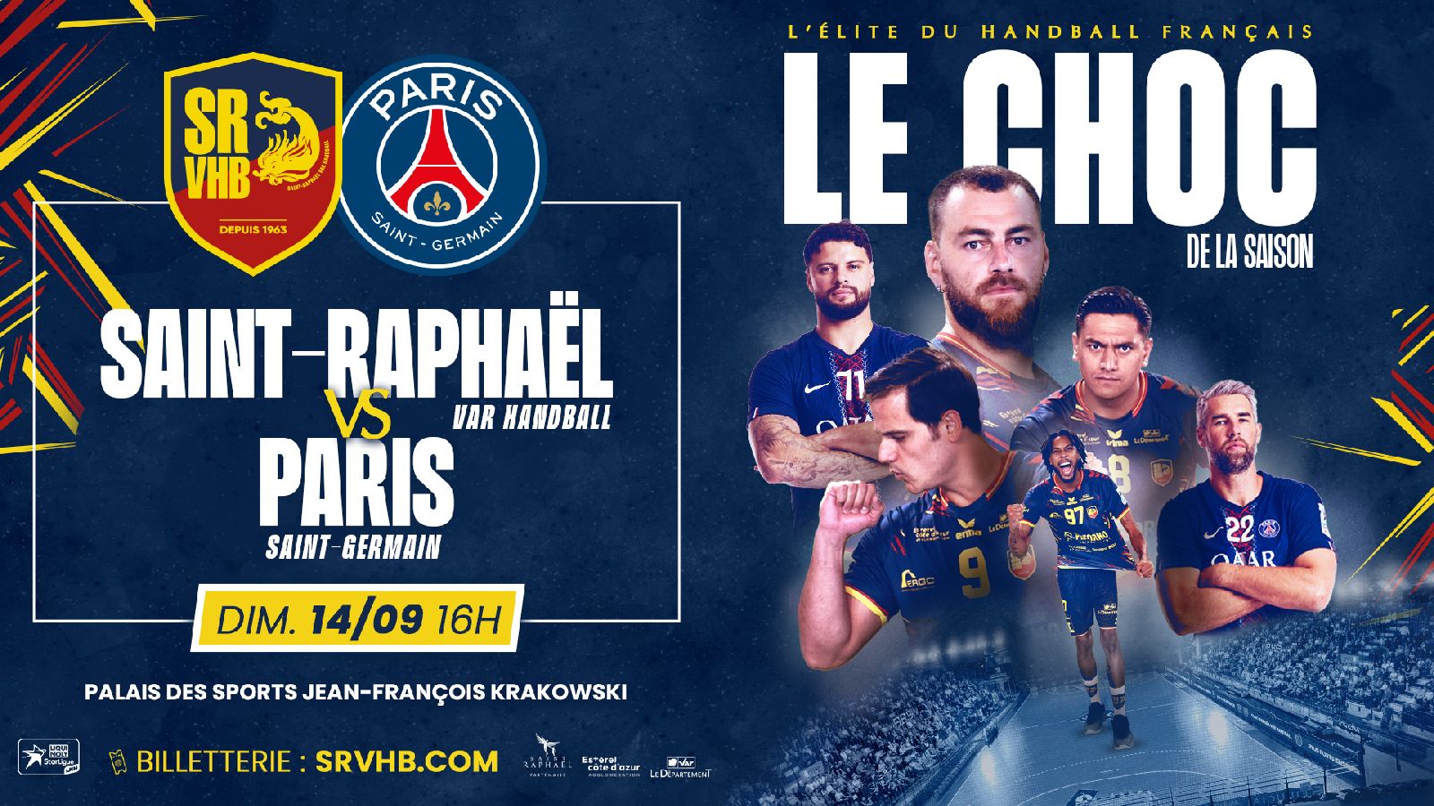 Handball - Saint-Raphaël Vs Paris Saint-Germain