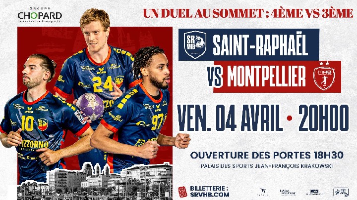 Handball : Saint-Raphaël Vs Montpellier Handball : Saint-Raphaël Vs Montpellier